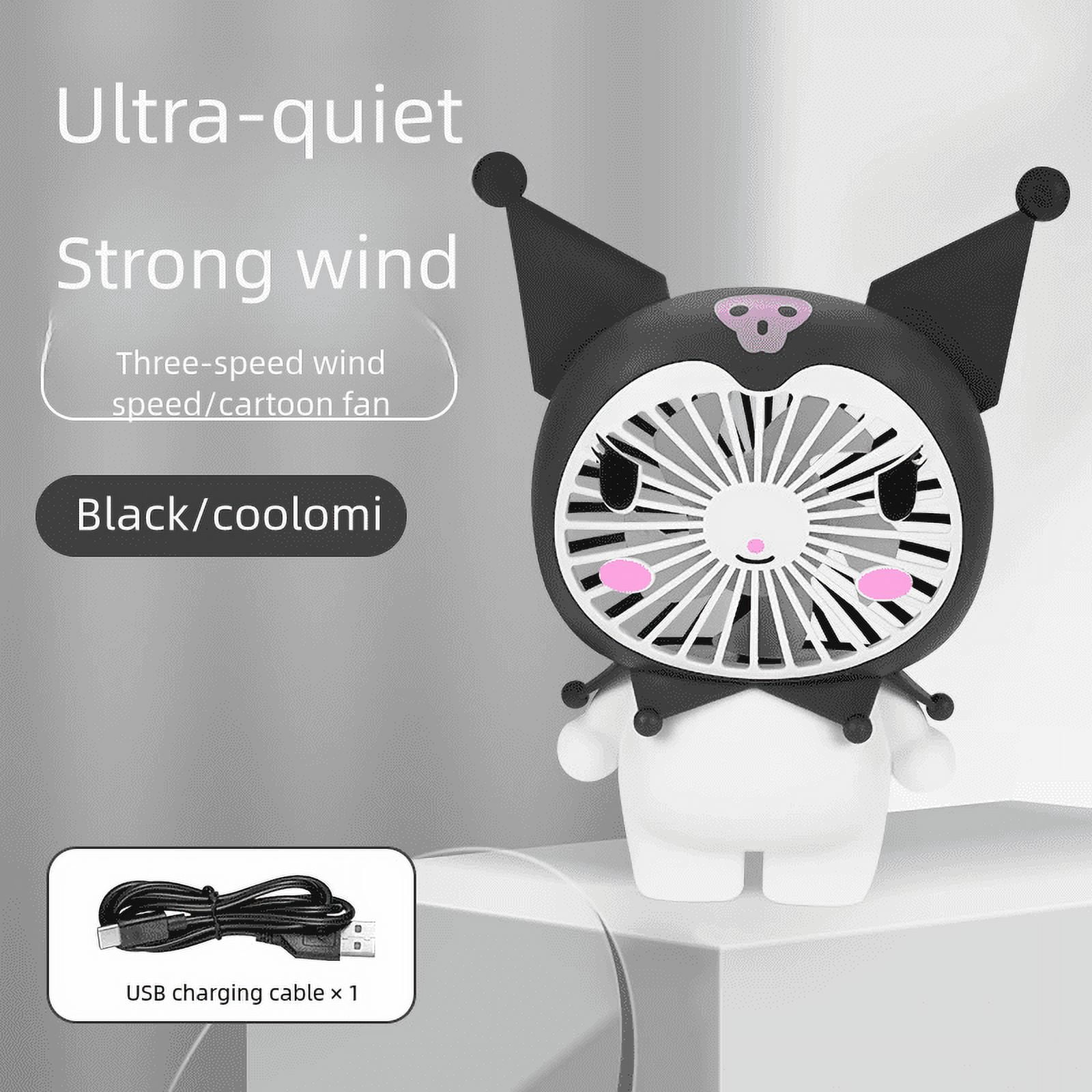 New Sanrio Anime Summer Fan HelloKitty Kulomi Mobile Phone Stand Dual ...
