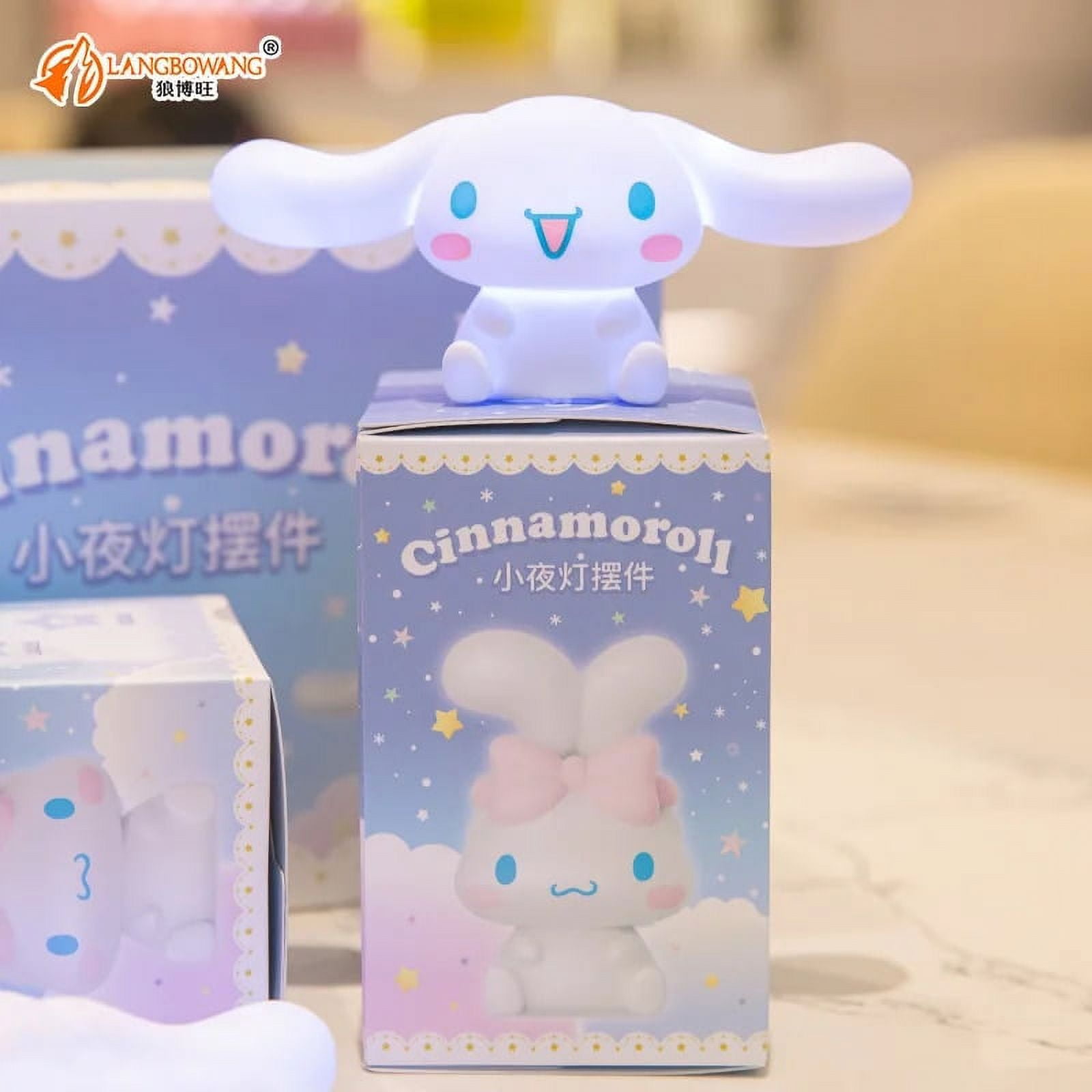 New Sanrio Blind Box Kawaii Cinnamoroll Figures Toy Light Night Home ...
