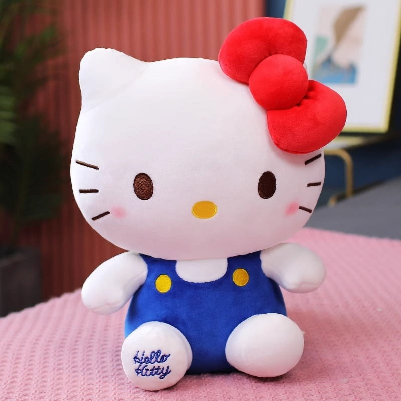 New Sanrio Cartoon Anime Sheer Dress Hello Kitty Plush Doll Big Cute ...