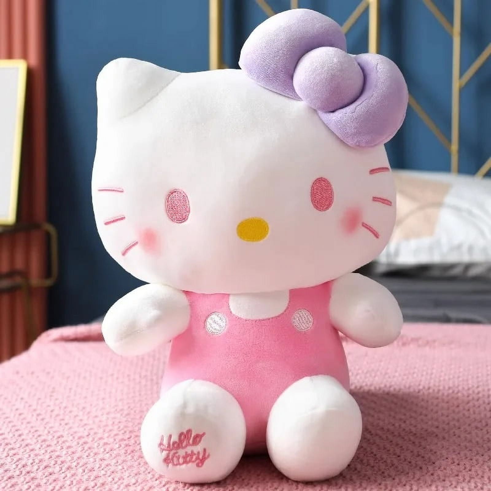 New Sanrio Cartoon Anime Sheer Dress Hello Kitty Plush Doll Big Cute ...