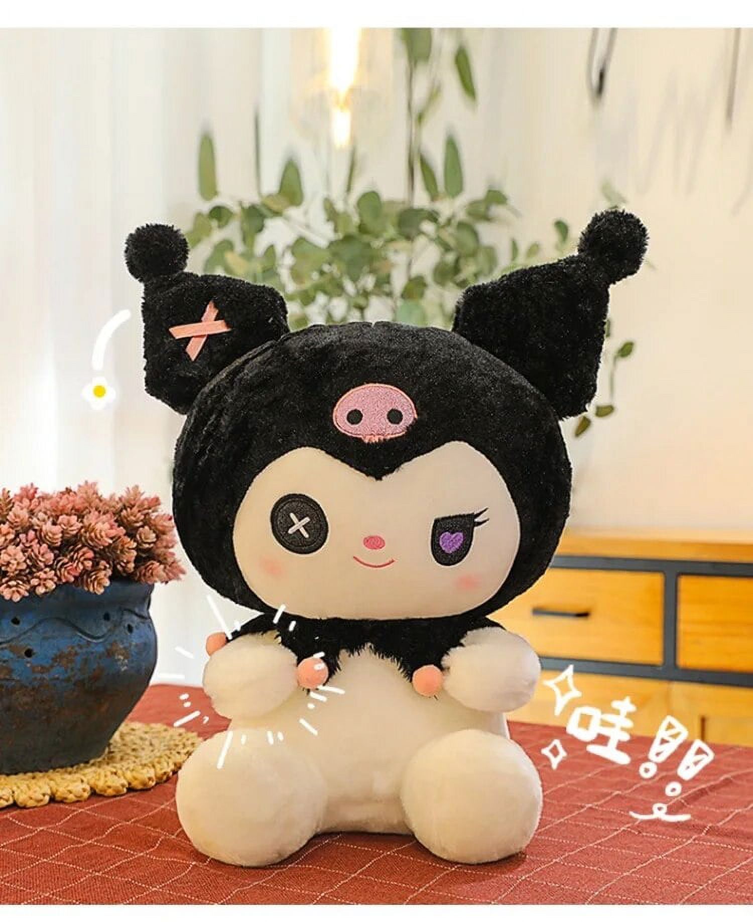 New Sanrio Cartoon Demon Kuromi Plush Toy Pillow Collection Kawaii ...