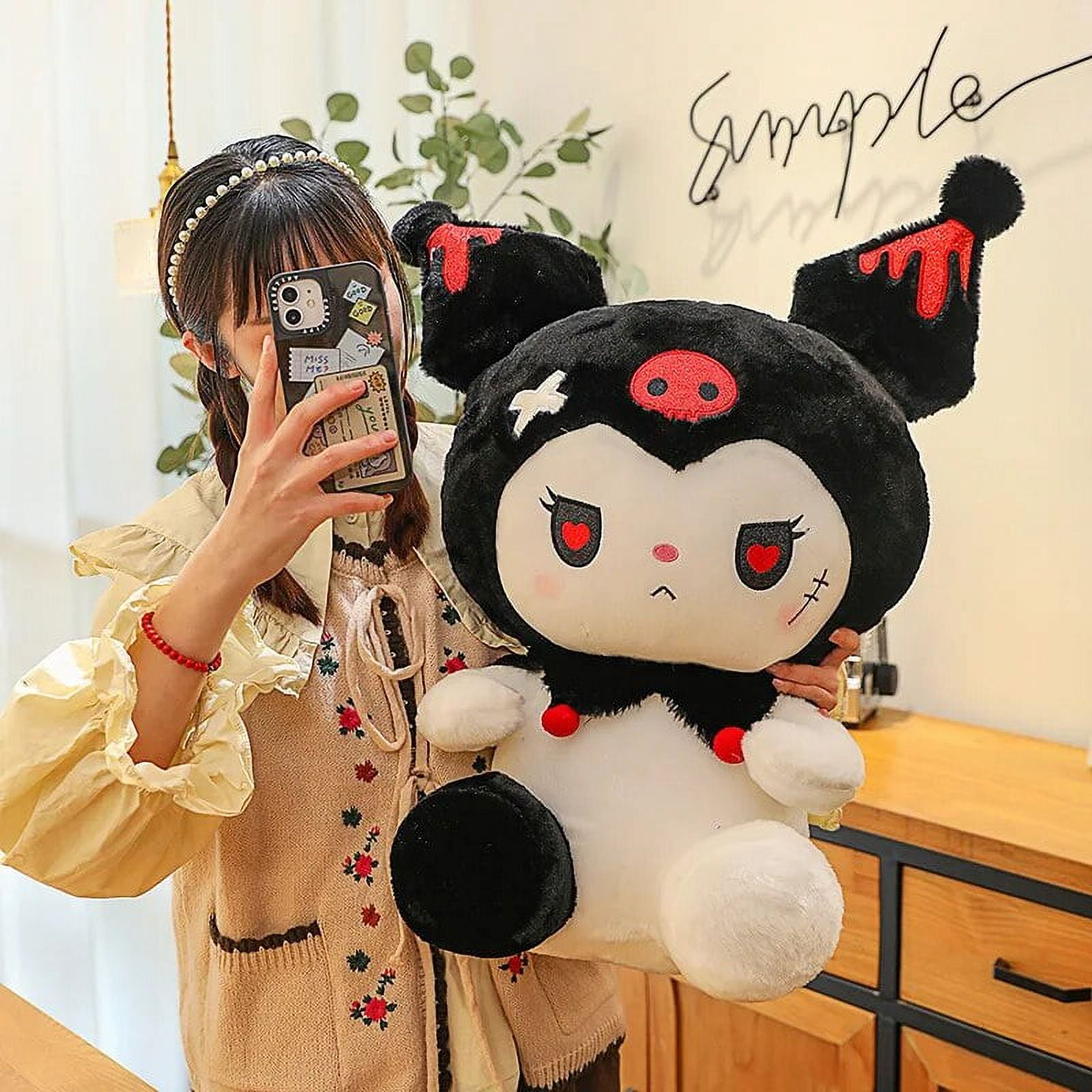New Sanrio Cartoon Demon Kuromi Plush Toy Pillow Collection Kawaii ...