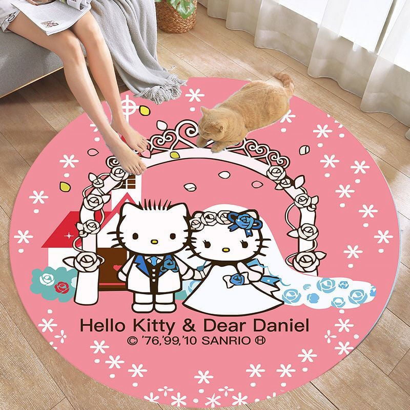 New Sanrio Cartoon Hello Kitty Living Room Carpet Lounge Rug Cute ...