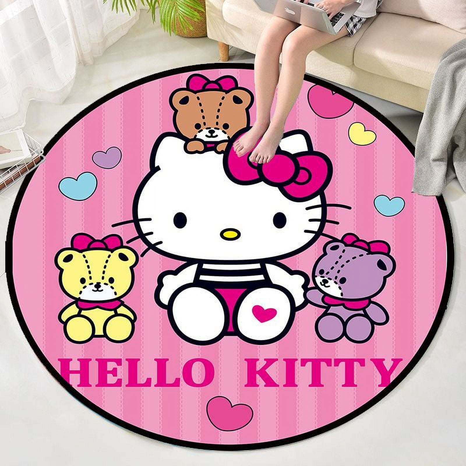 New Sanrio Cartoon Hello Kitty Living Room Carpet Lounge Rug Cute ...
