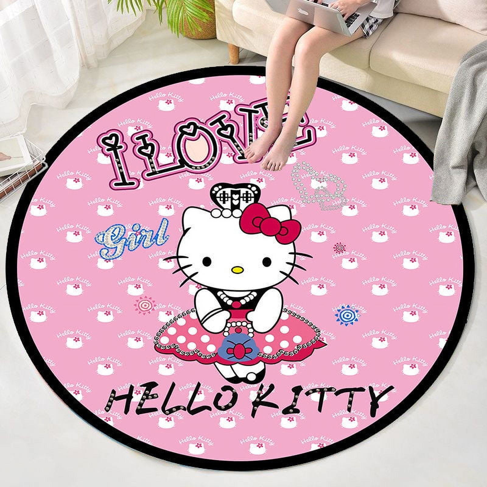 New Sanrio Cartoon Hello Kitty Living Room Carpet Lounge Rug Cute ...