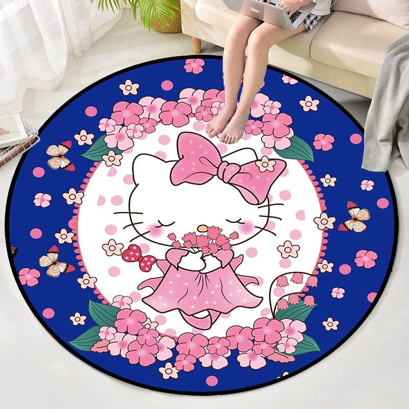 New Sanrio Cartoon Hello Kitty Living Room Carpet Lounge Rug Cute ...