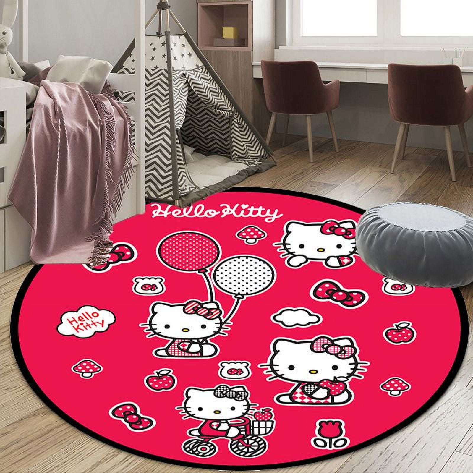 New Sanrio Cartoon Hello Kitty Living Room Carpet Lounge Rug Cute ...