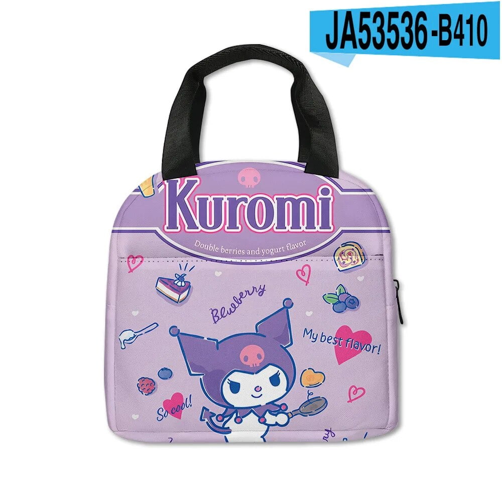 New Sanrio Cartoon Insulated Cinnamon Dog Kuromi Portable Lunch Bag ...