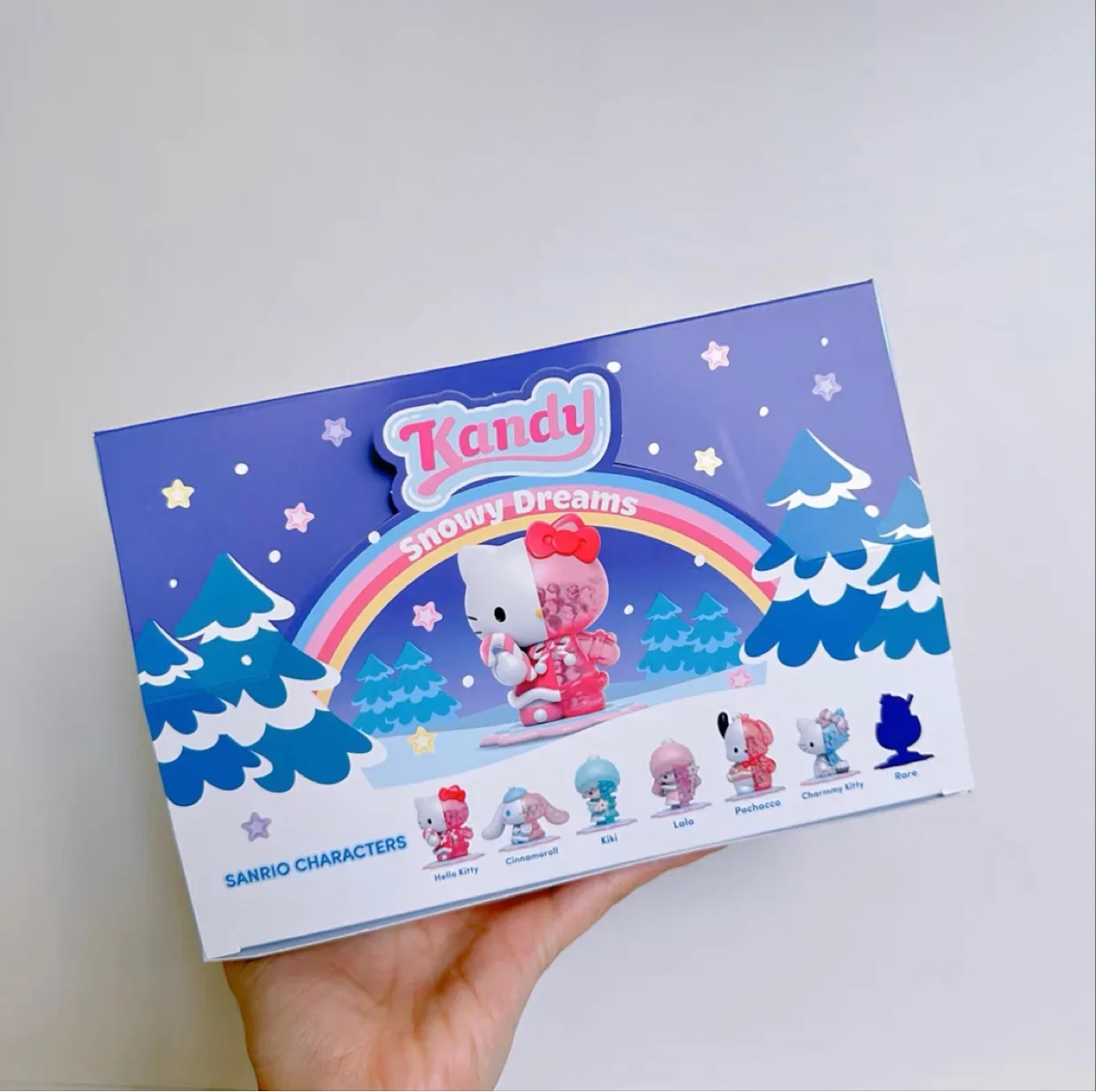 New Sanrio Cinnamoroll Mymelody Kuromi Figure Dream Winter Snow Half ...
