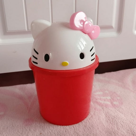 New Sanrio Creative Garbage Can Kawaii Desktop Small with Lid Garbage ...