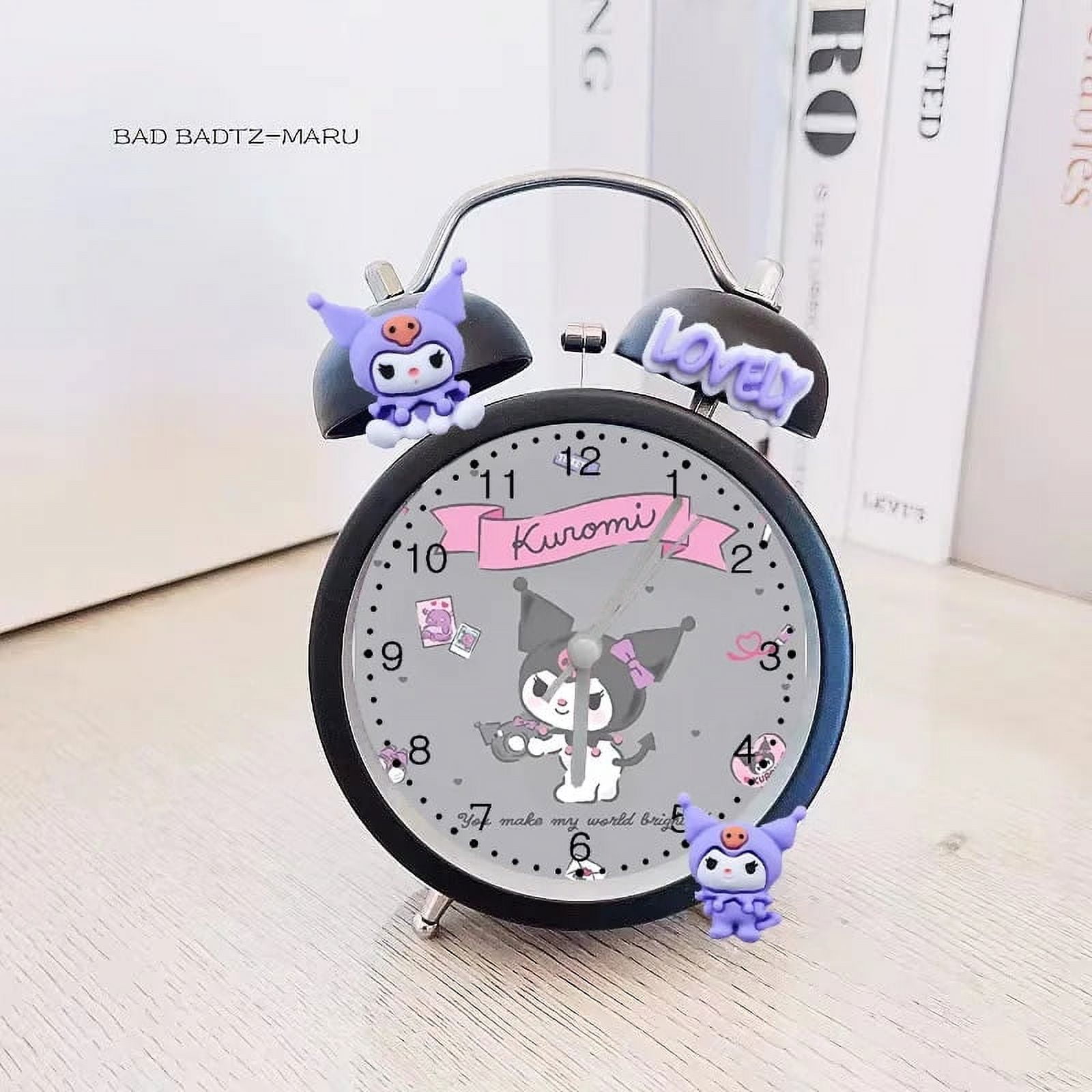 New Sanrio Cute Alarm Clock Cinnamonll Kuromi Student Bedroom Ringing ...