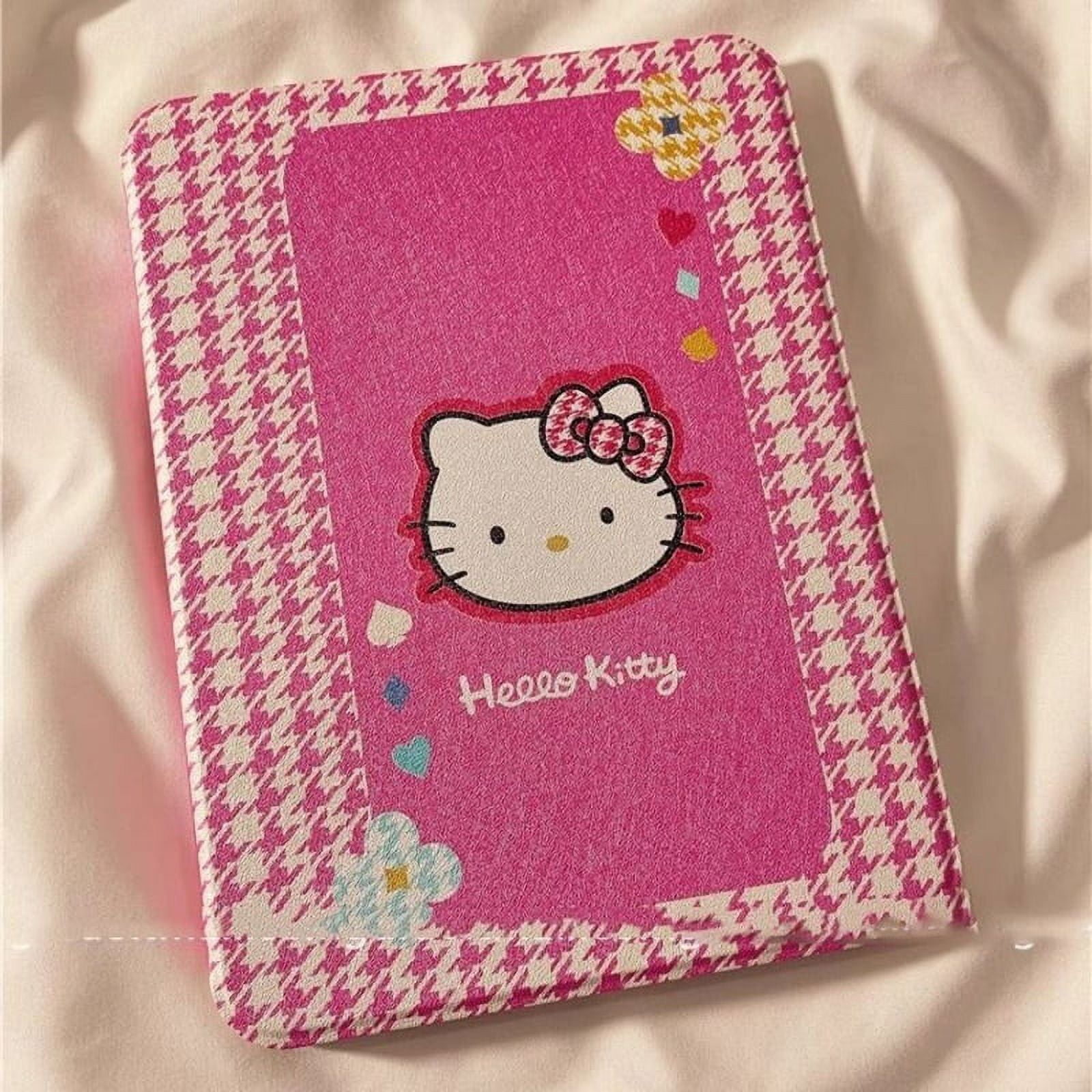 New Sanrio Cute Hello Kitty IPad Case Kawaii Pink Cartoon Rotate Ipad10 ...