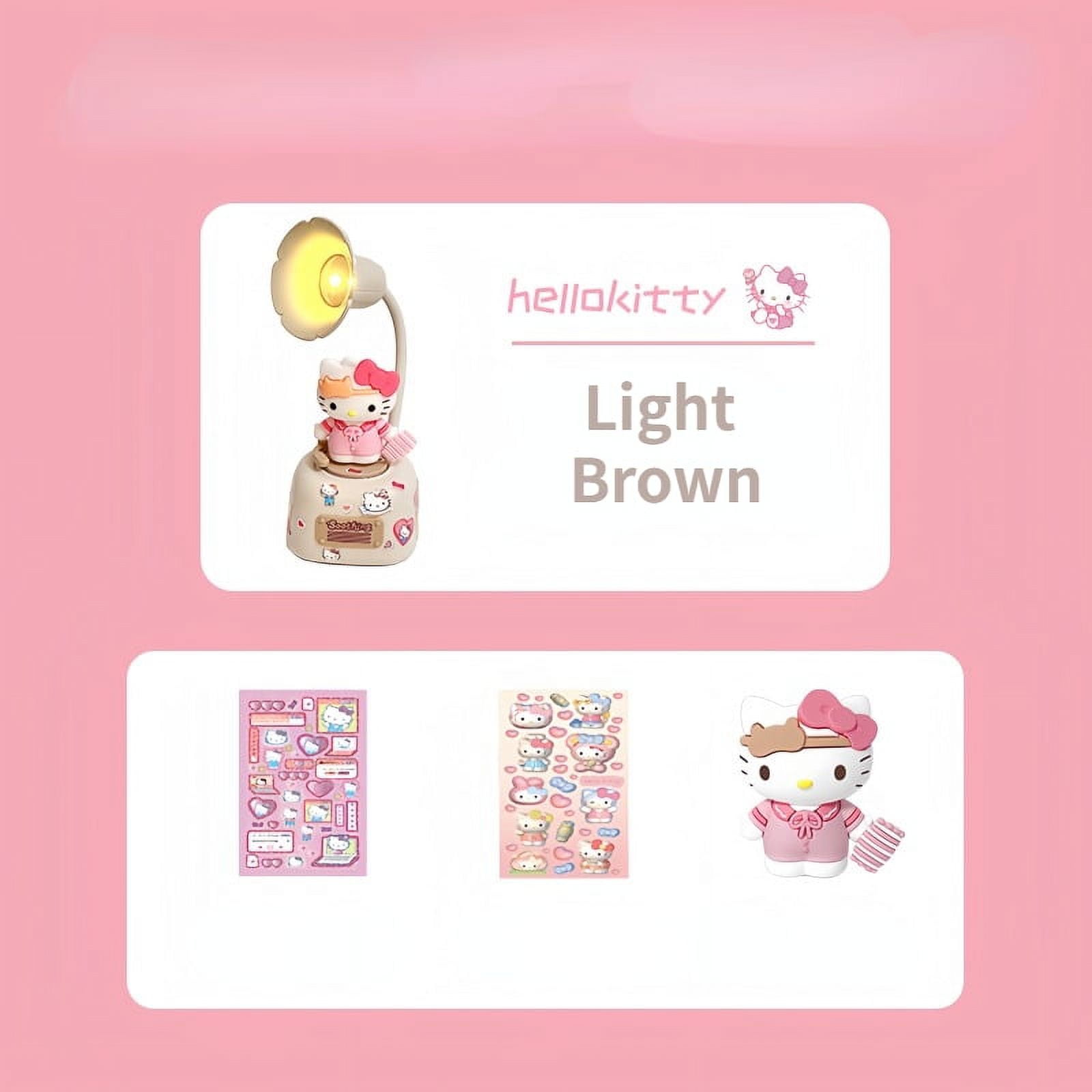 New Sanrio Hello Kitty Gramophone Night Light Kawaii Bedroom Sleep Lamp ...
