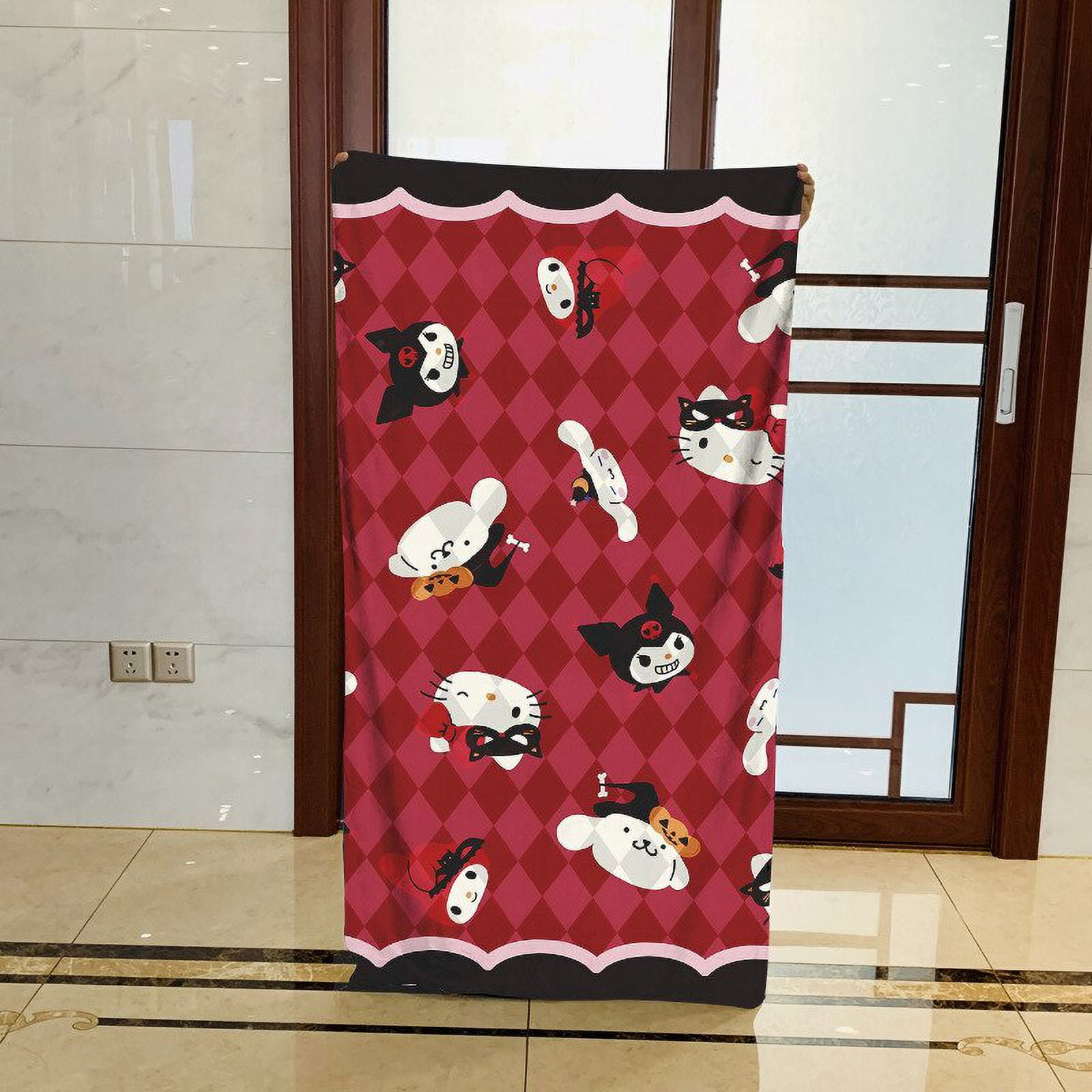 New Sanrio Hello Kitty Halloween Ghost Plush Blanket Kawaii Anime ...