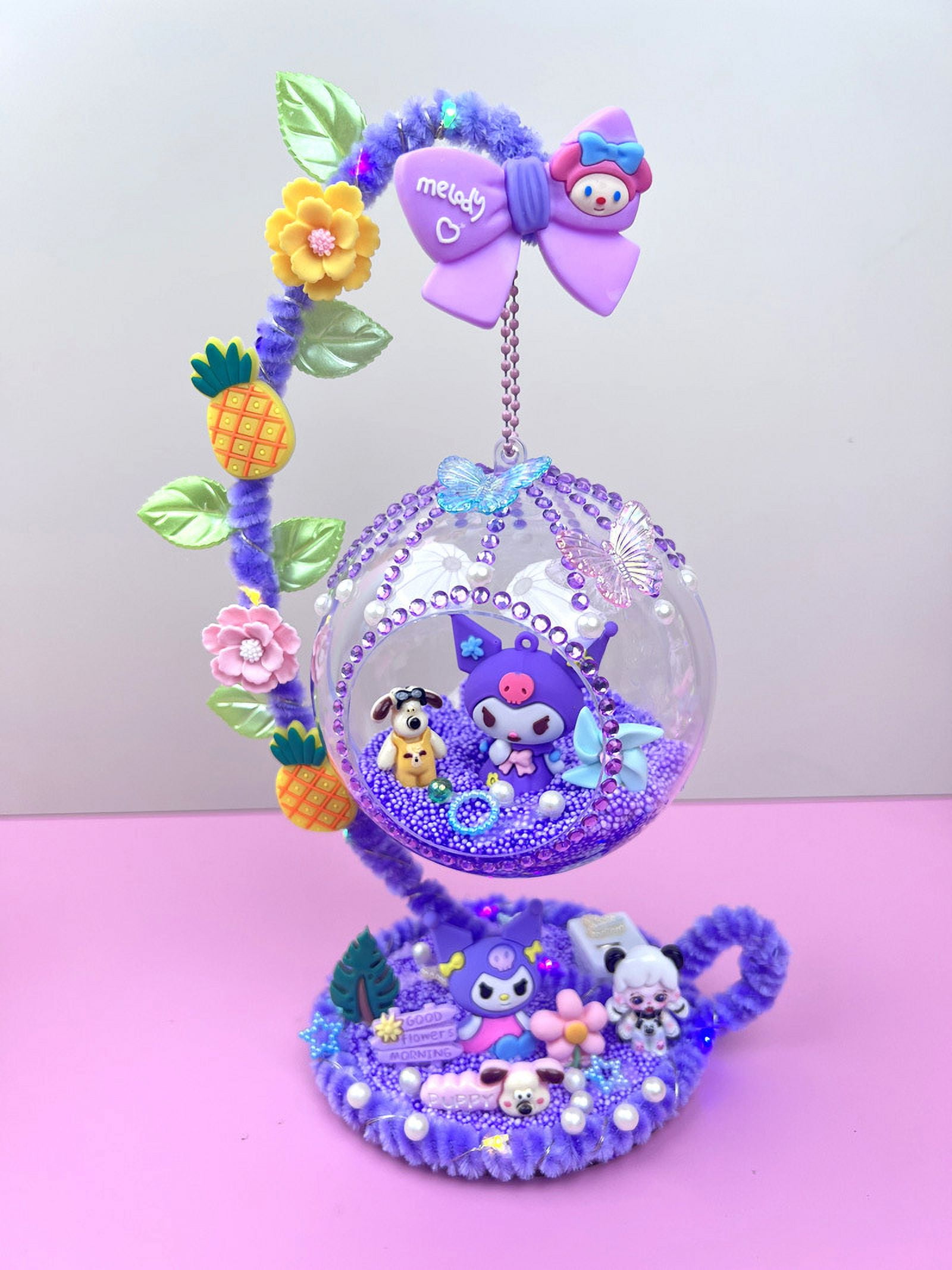 New Sanrio Hello Kitty Kuromi My Melody DIY Night Lights Model ...
