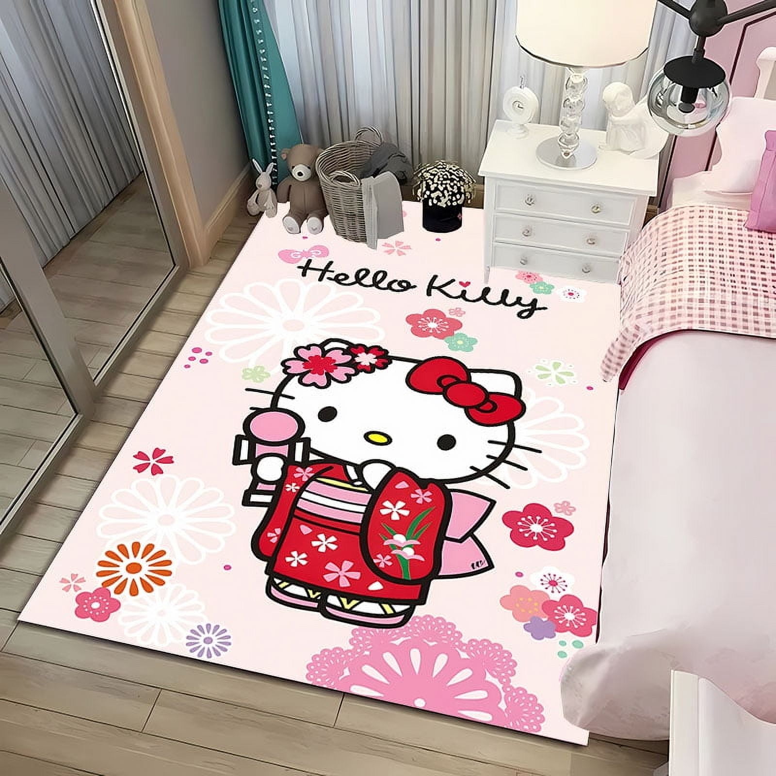 New Sanrio Hello Kitty Large Cartoon Carpet for Living Room Bedroom ...
