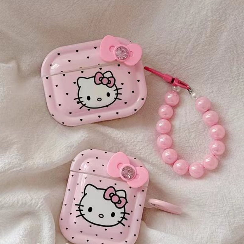 New Sanrio Hello Kitty Pink Airpods Case For Airpods 1 2 3 Generation ...
