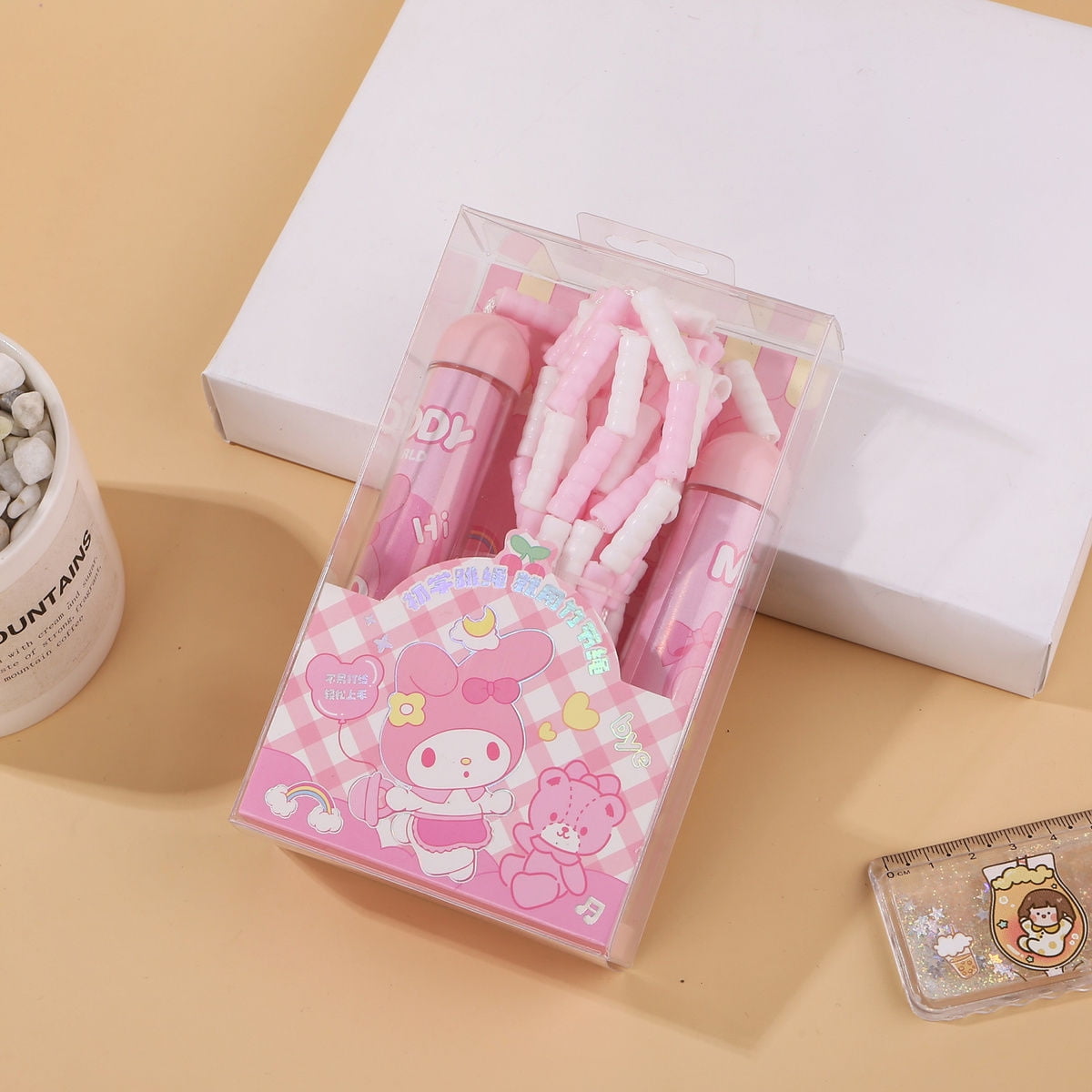 New Sanrio Kawaii Anime Hello Kitty Cinnamoroll Sports Jump Rope Cute ...