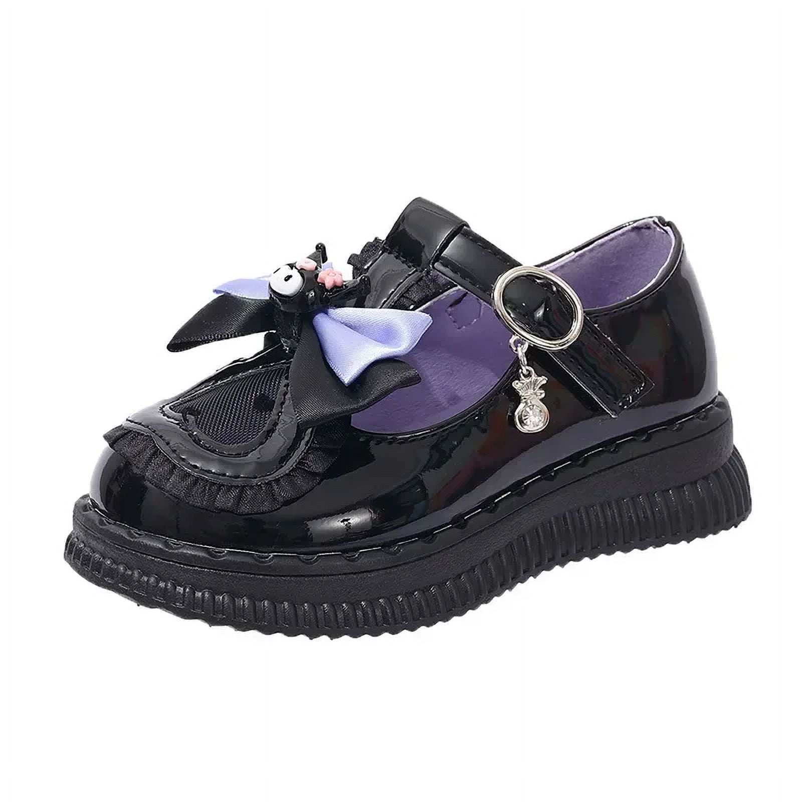New Sanrio Kawaii Kuromi Cool Princess Soft Sole Mesh Leather Shoes ...