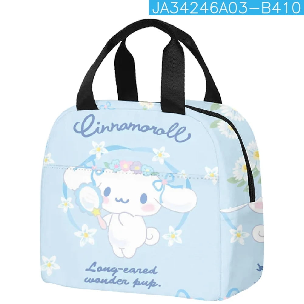 New Sanrio Kawaii Portable Meal Bag Cute Cartoon Cinnamoroll Insulated ...