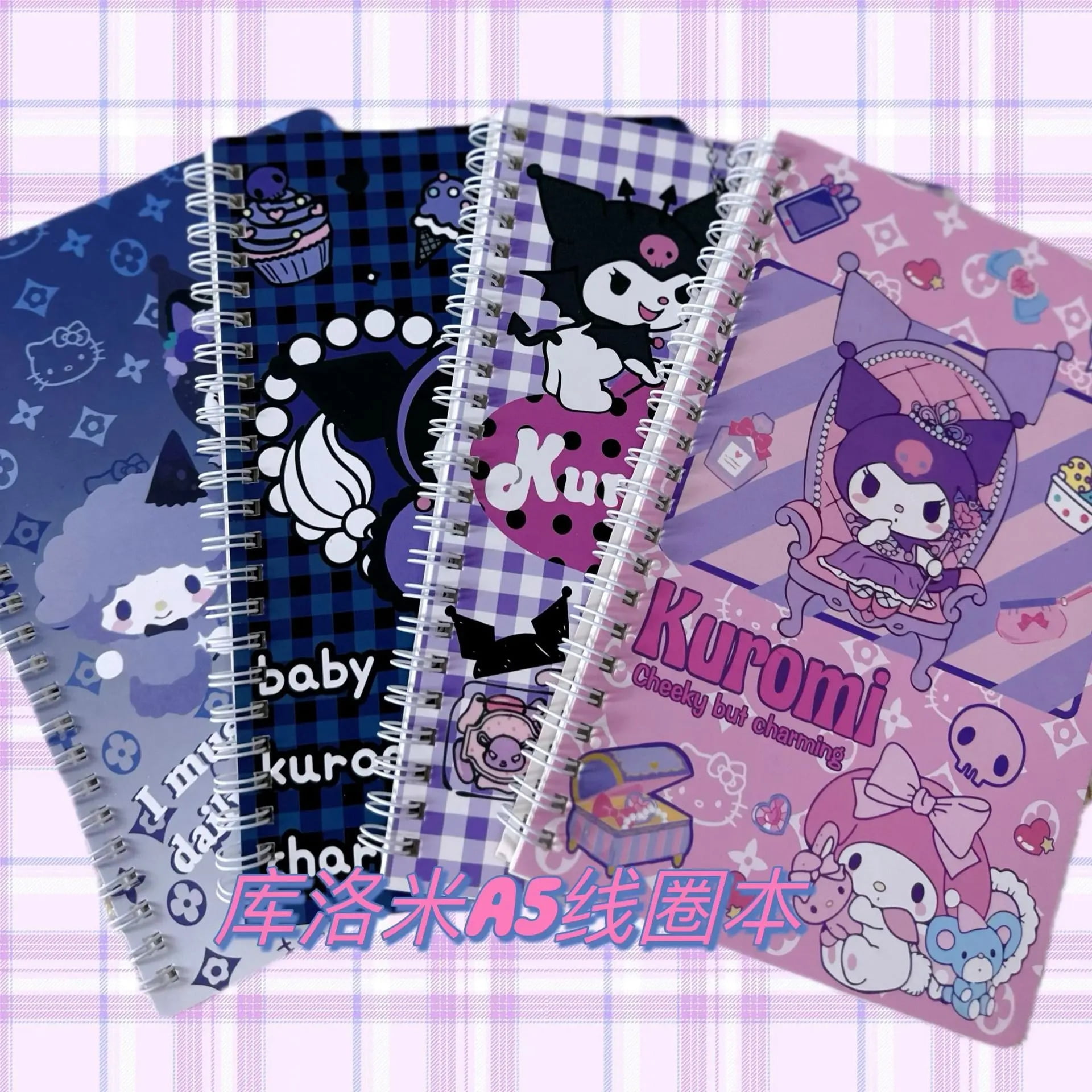 New Sanrio Kuromi Cinnamonll Coil Notebook High Appearance Level A5 ...