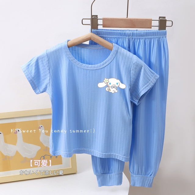 New Sanrio Kuromi Cinnamoroll Hello Kitty Kids Homewear Set My Melody ...