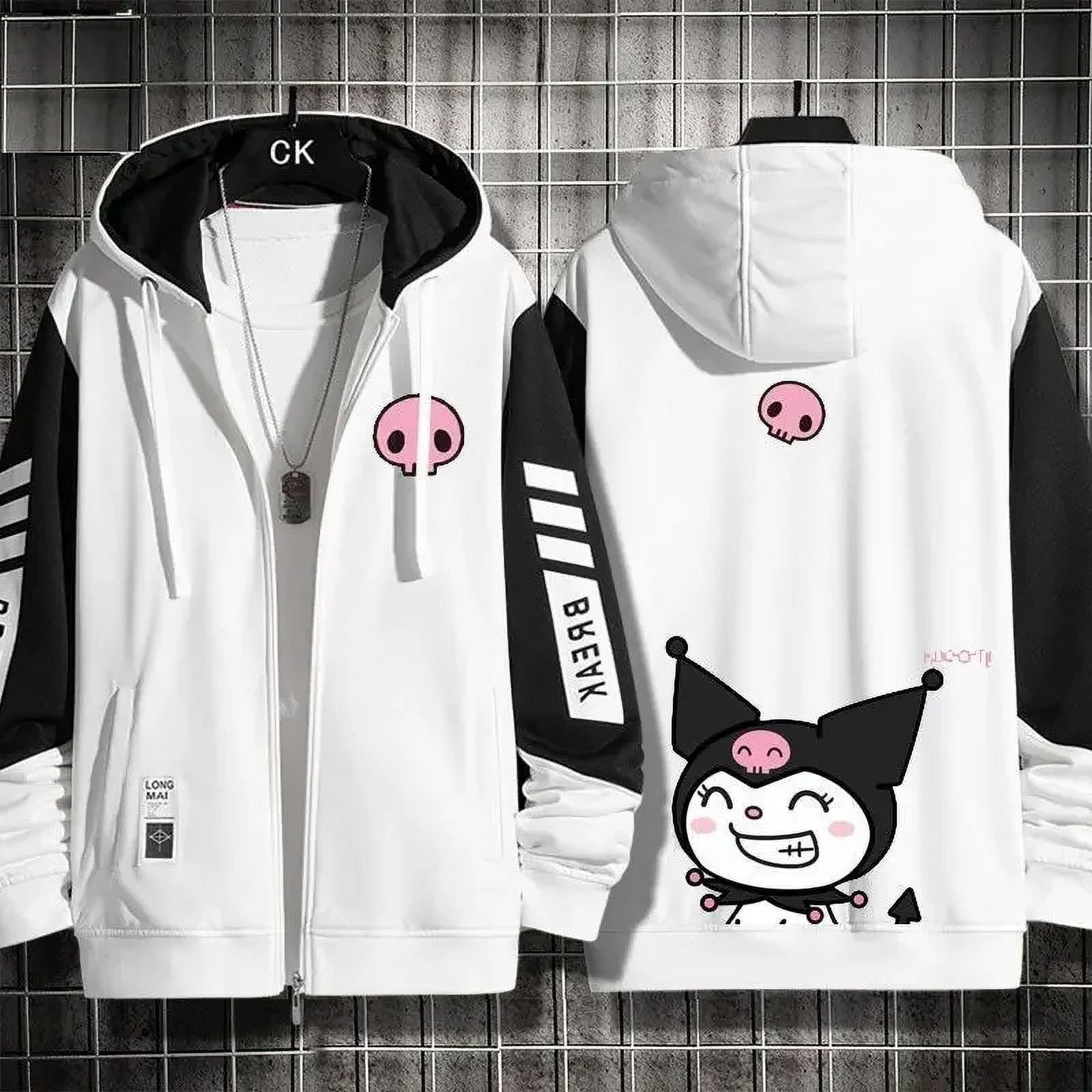 New Sanrio Kuromi Loose Hooded Anime My melody Cartoon Students Sports ...