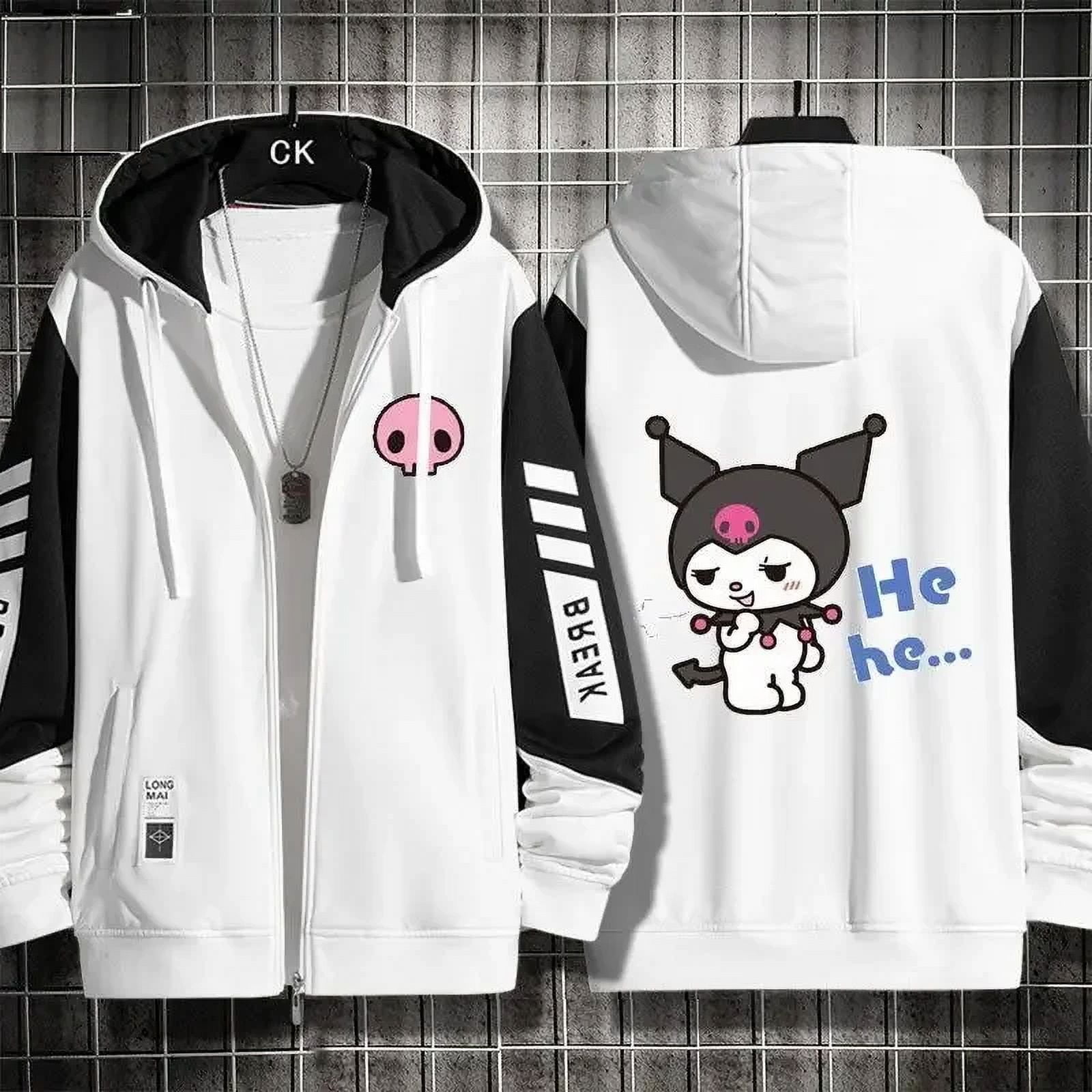 New Sanrio Kuromi Loose Hooded Anime My melody Cartoon Students Sports ...