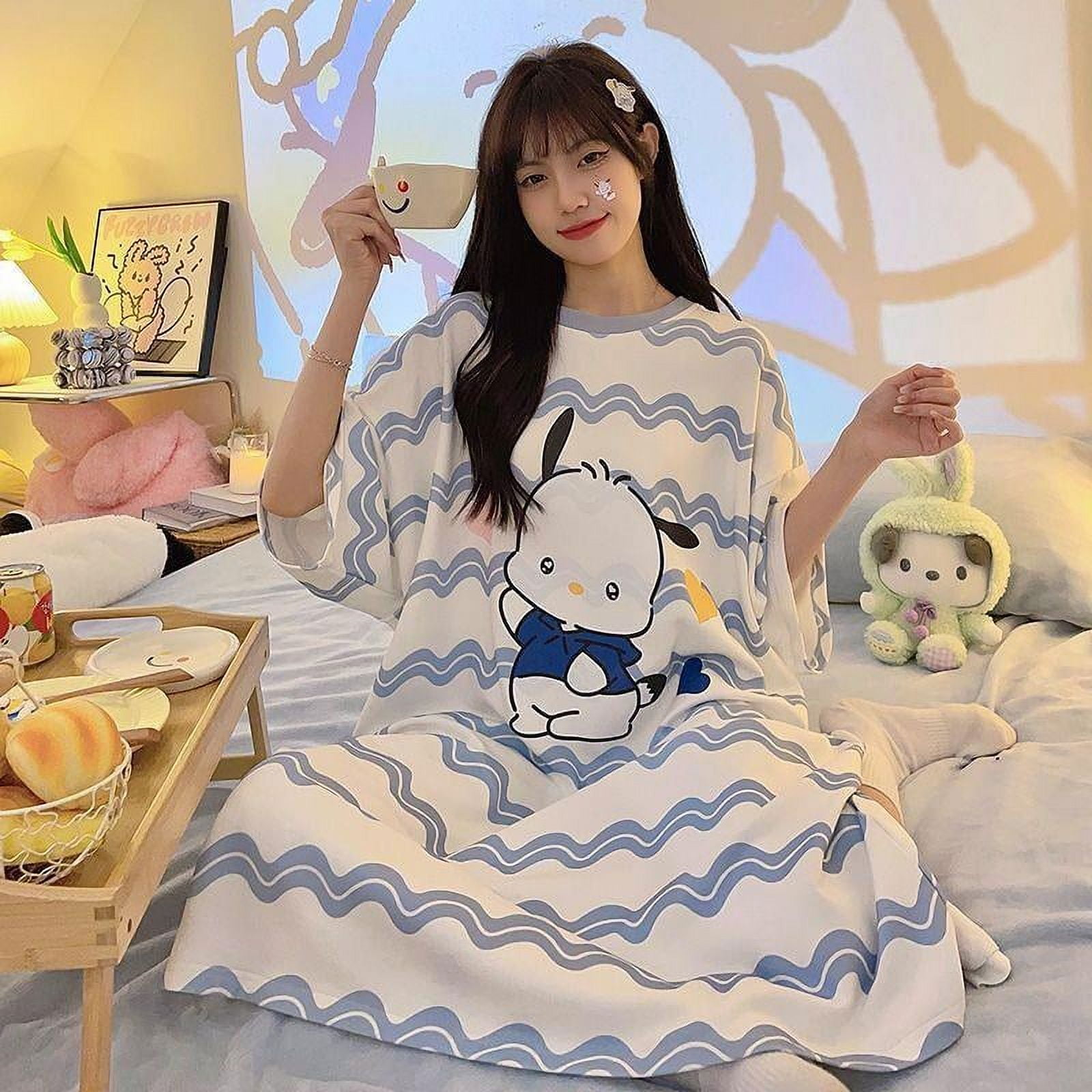 New Sanrio Kuromi My Melody Summer Pajama Cartoon Woman Sanrio Girls ...