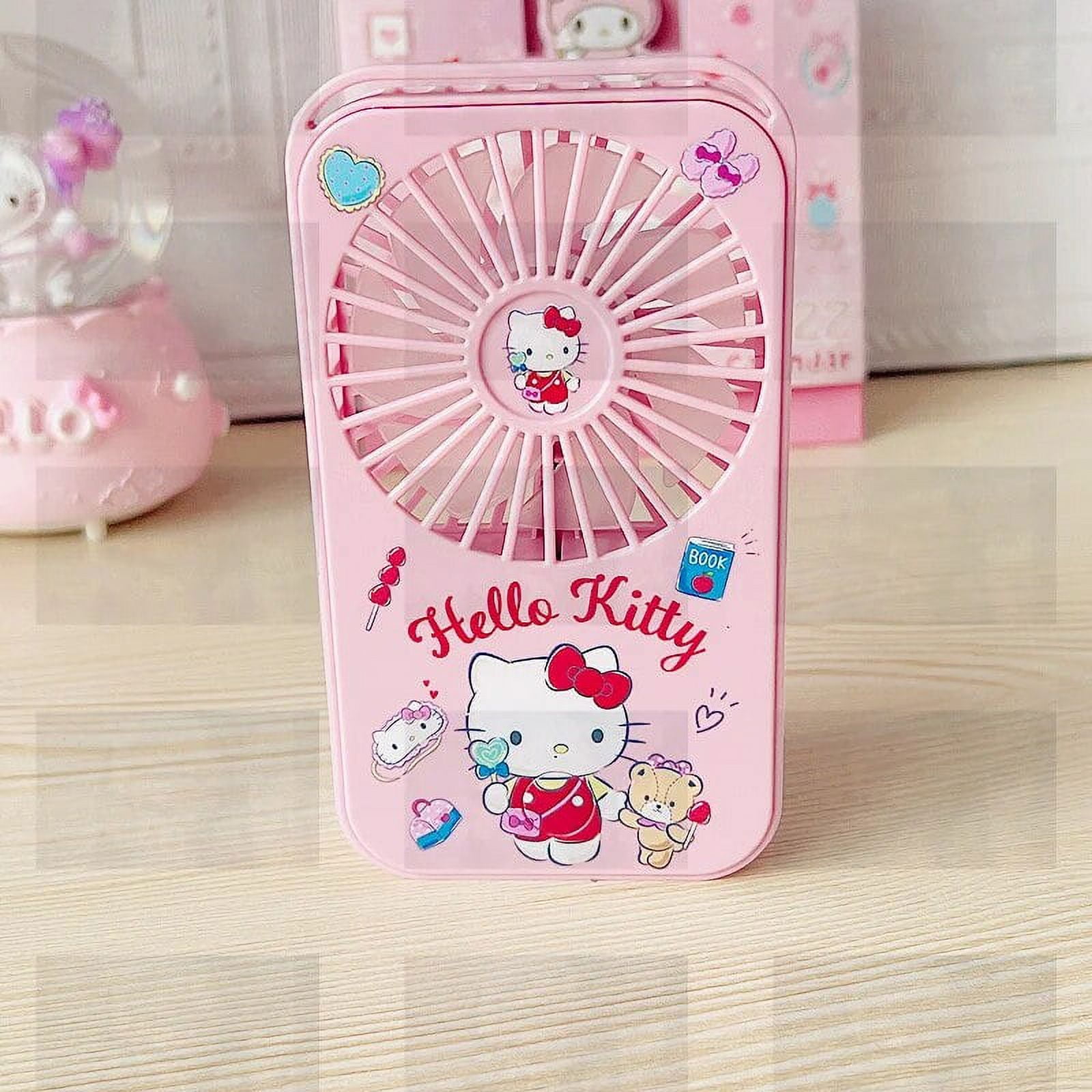 New Sanrio My Melody Fan Handheld Usb Desktop Electric Fan Portable ...