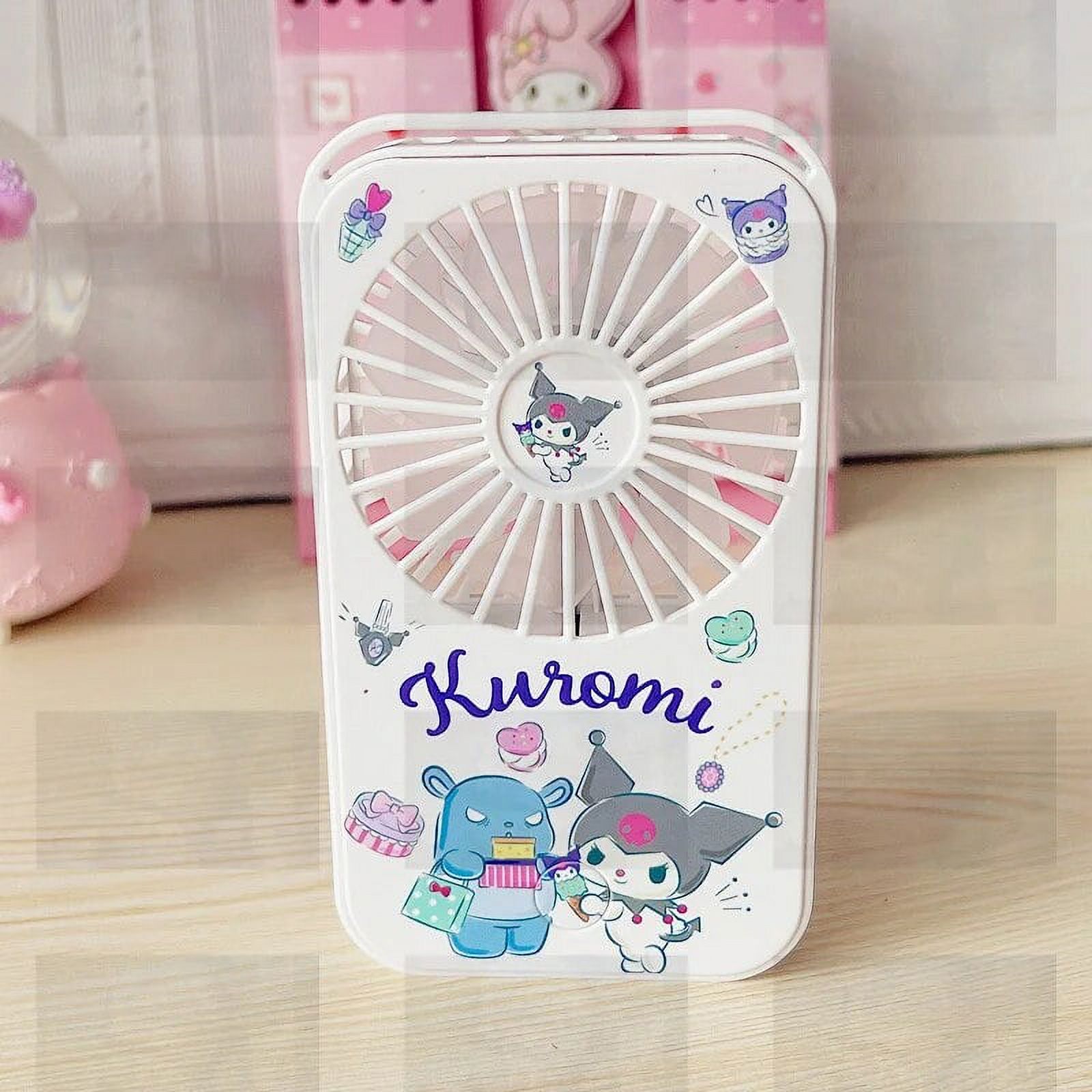 New Sanrio My Melody Fan Handheld Usb Desktop Electric Fan Portable ...