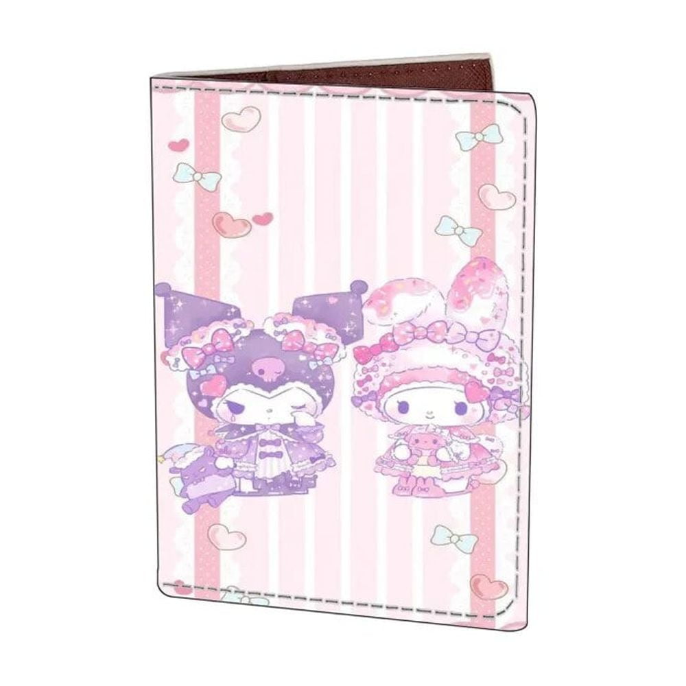 New Sanrio Passport Cover Hello Kitty Melody Kulomi Cartoons Print PU ...