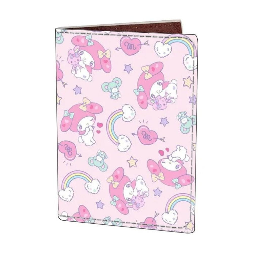 New Sanrio Passport Cover Hello Kitty Melody Kulomi Cartoons Print PU ...