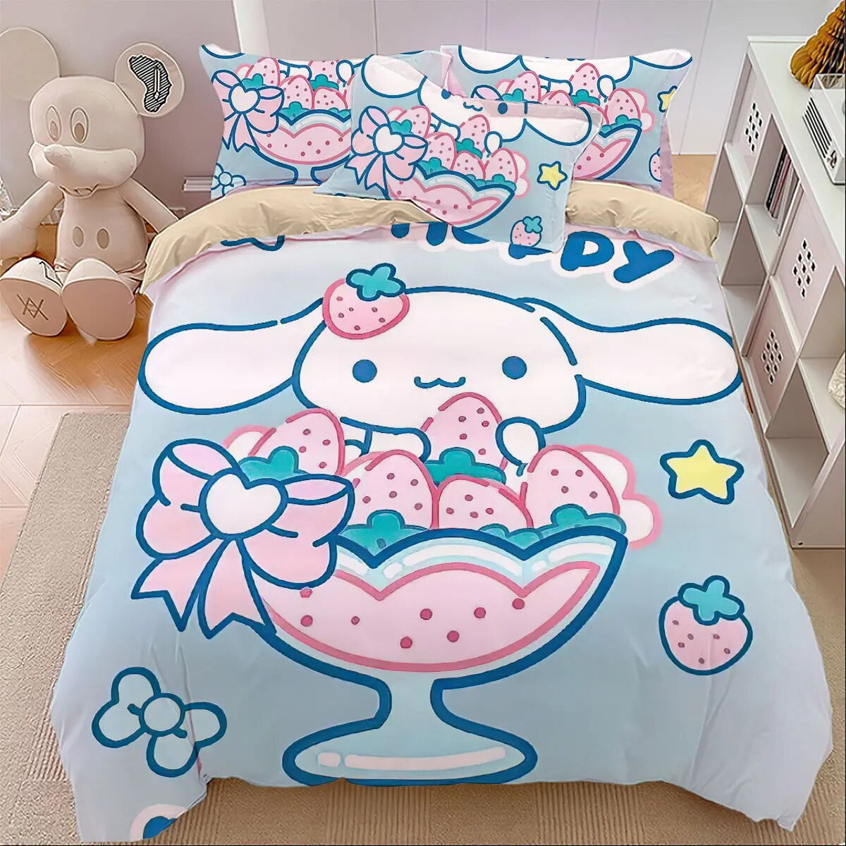 New Sanrio Pure Cotton Three-piece Anime Kuromi My Melody KT Cat ...