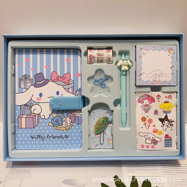 New Sanrio Sticky Note Account Book Set Cinnamoroll Purin Kuromi Cute ...