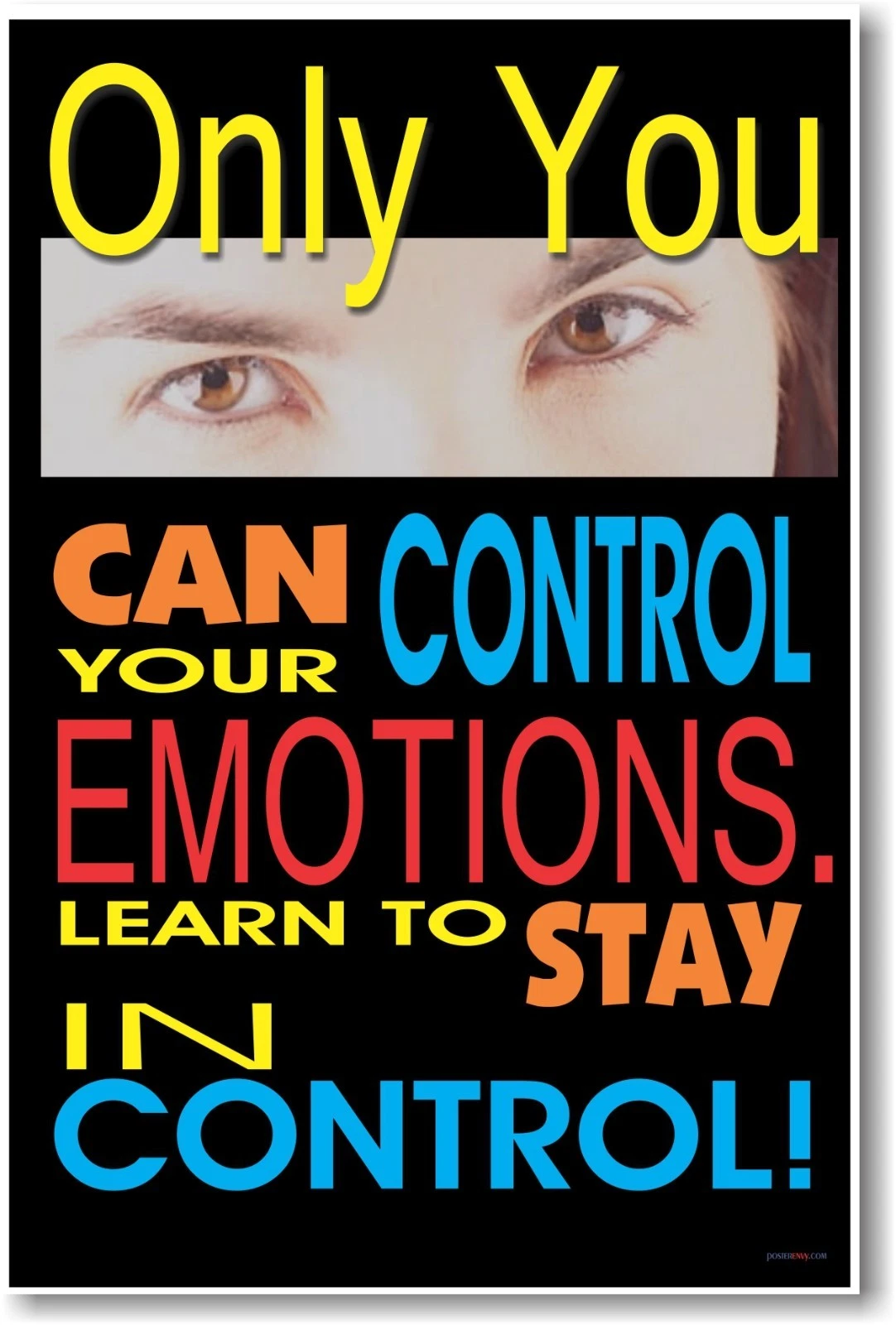 New School Motivational Classroom Poster - Only You Can Control Your ...