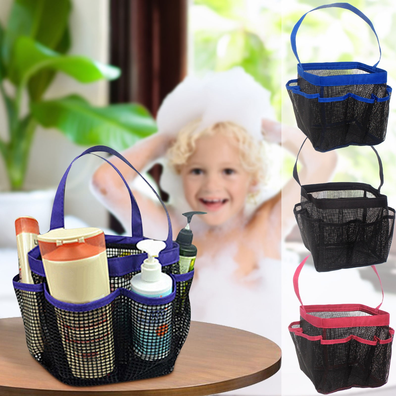 New Season Offer, Quick-drying Mesh Shower Tote, 8 Pockets Portable ...