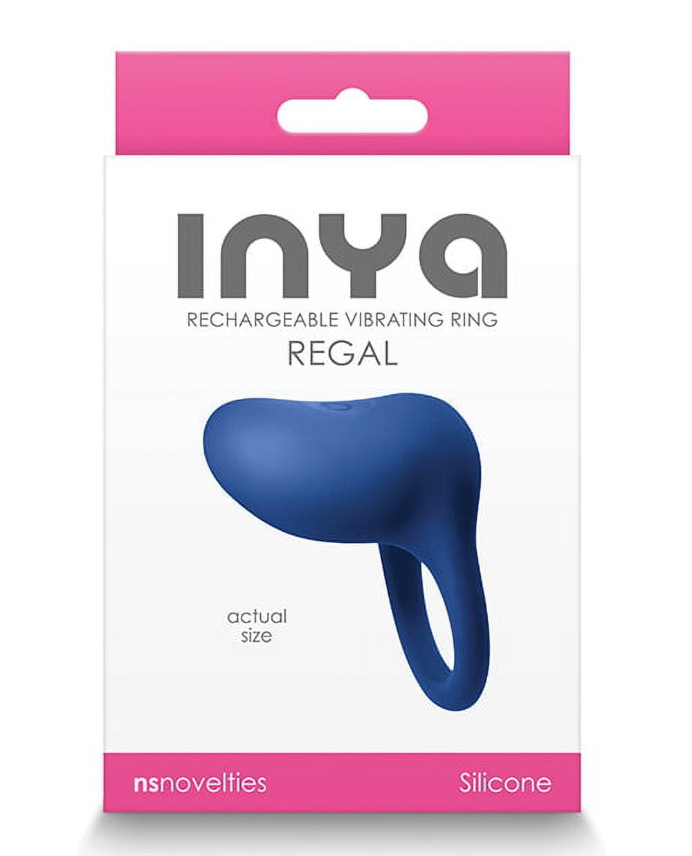 New Sensations Novelties Inya Regal Rechargeable Vibrating Ring - Blue ...