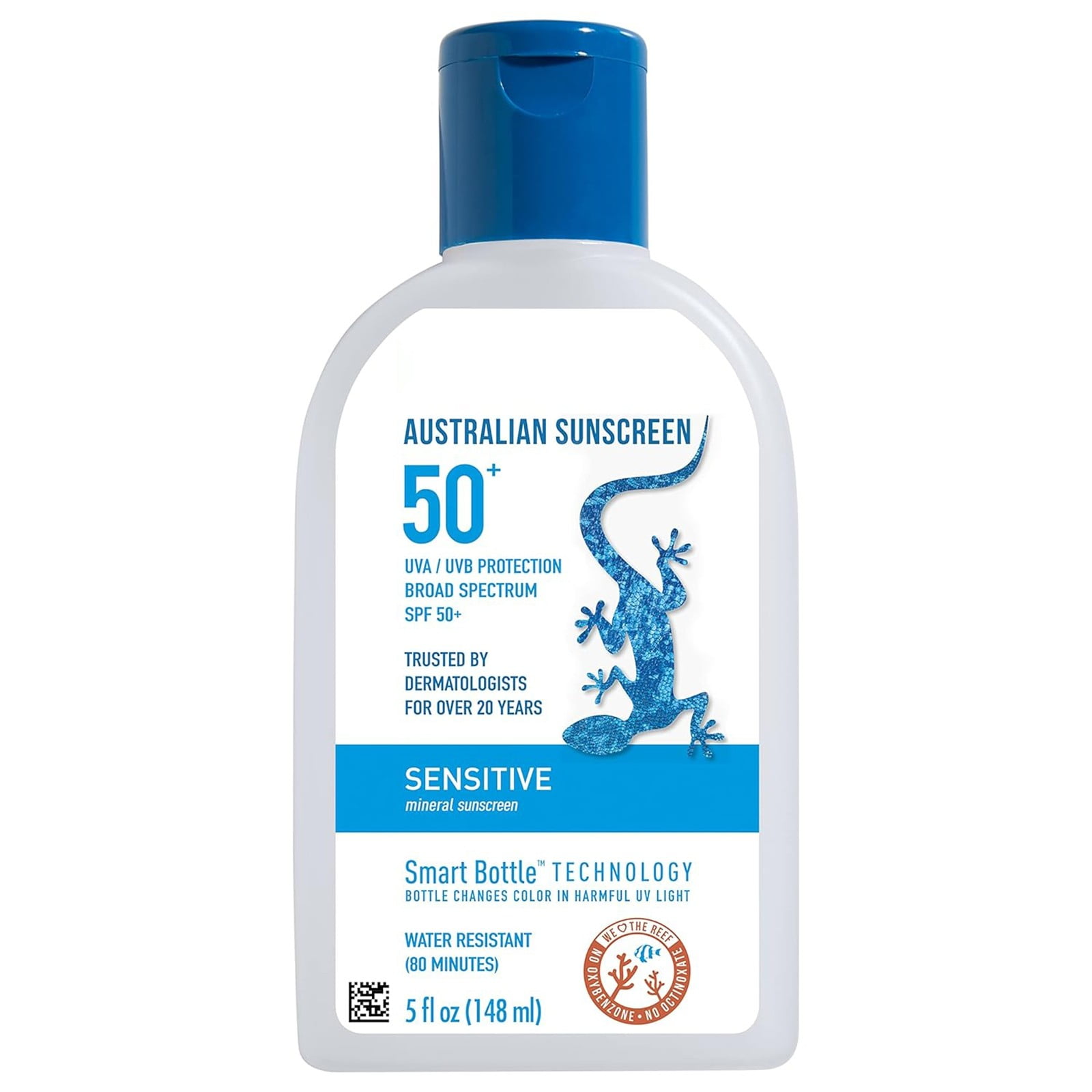 New Sensitive Sunscreen With Oxide 50+ Water UVA/ With Smart Bottle ...
