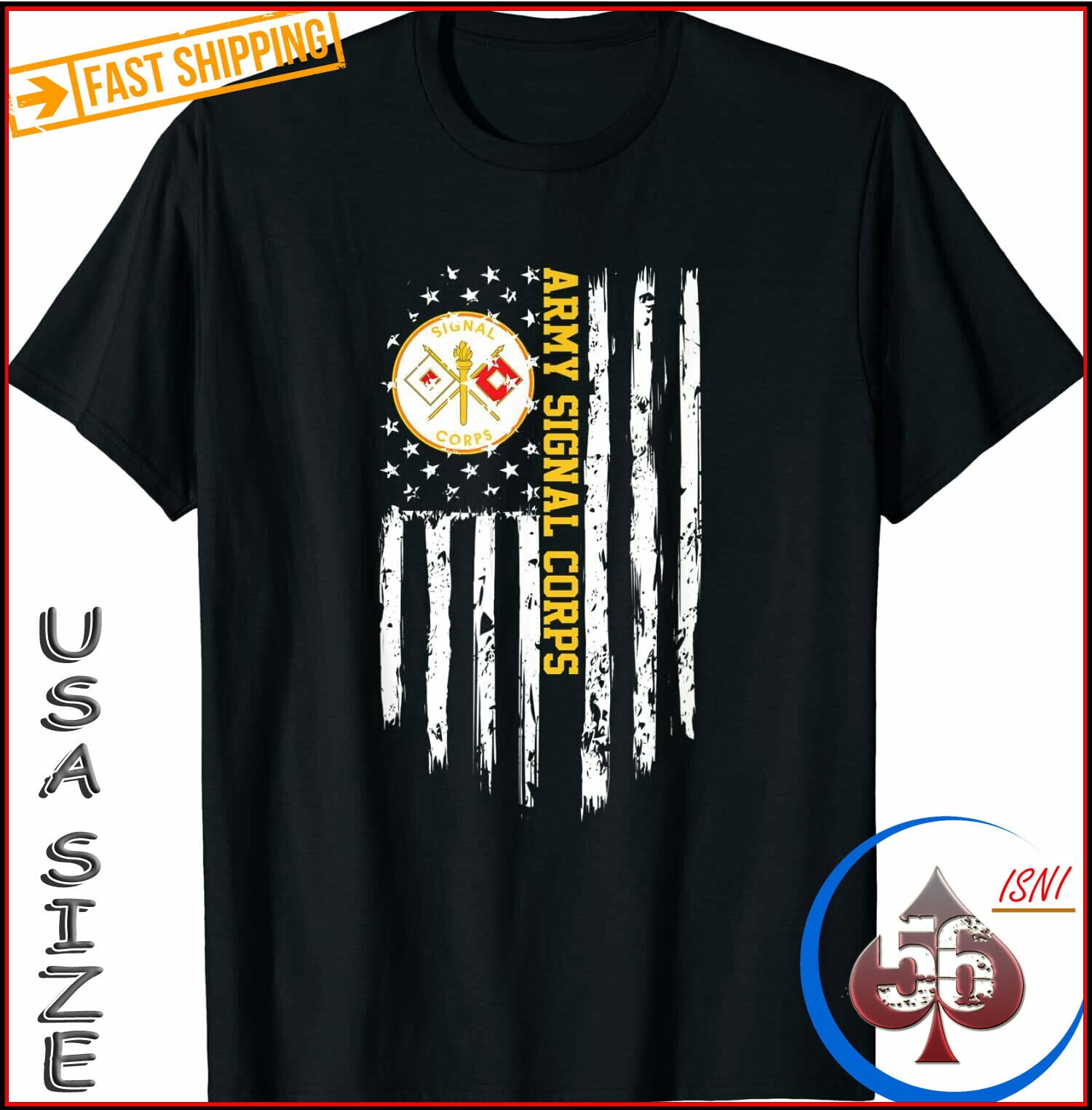 New Shirt Army Signal Corps American Logo T-shirt Usa Size - Walmart.com