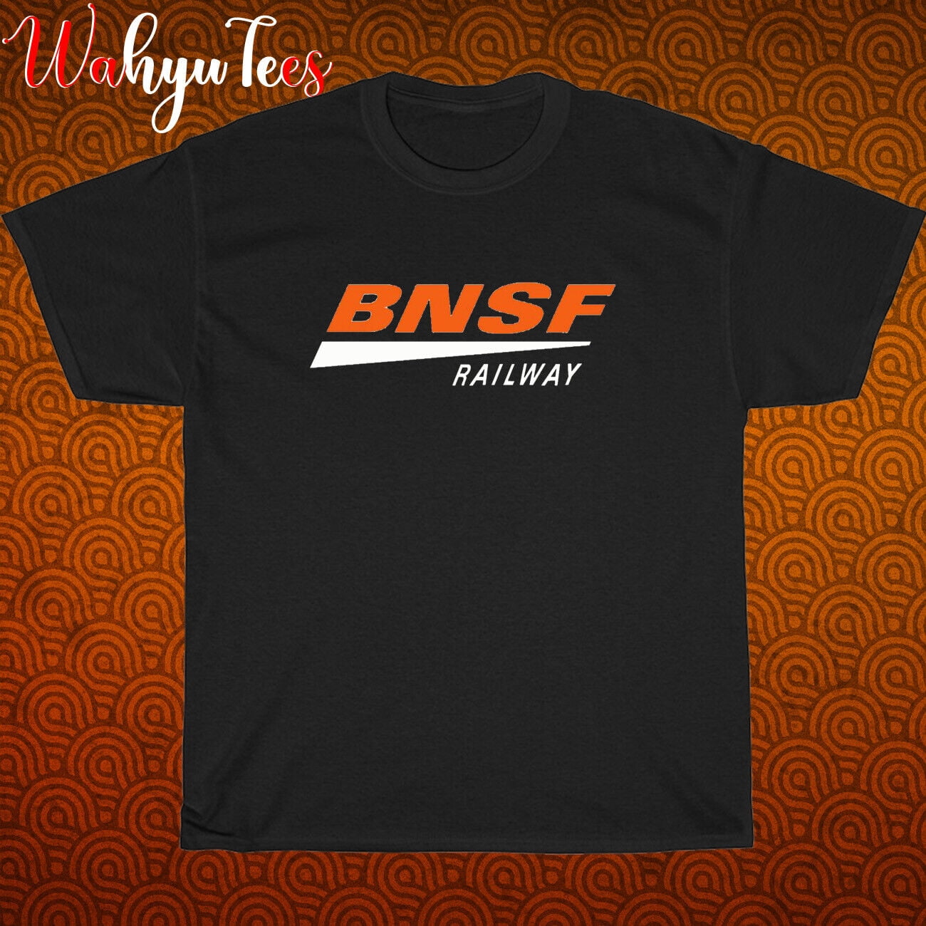 New Shirt BNSF Railway Logo Black/Navy/Grey/White T-Shirt Size S-5XL ...