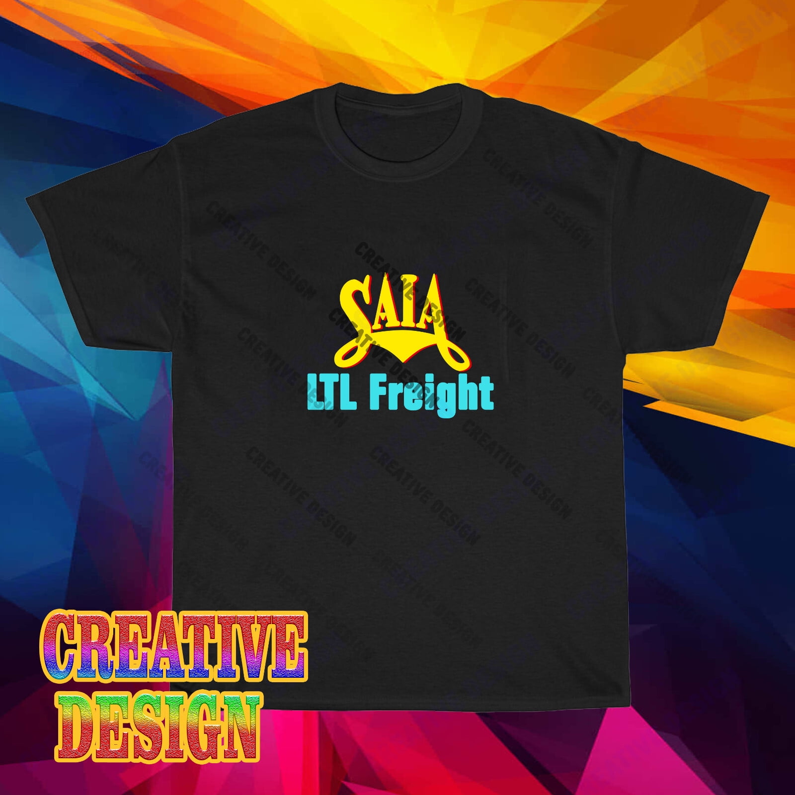 New Shirt Saia LTL Freight Logo Unisex Black T-Shirt Funny Size S to ...
