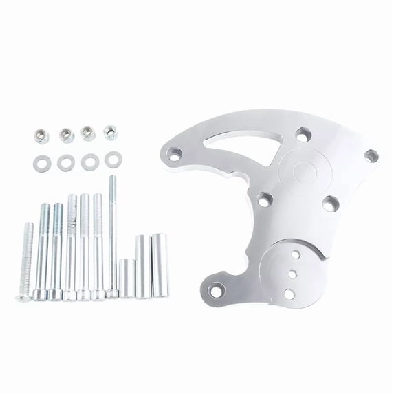 New Silver High Mount A/C Bracket LS R4 For LS1 LS2 LS3 LS6 Vortec ...