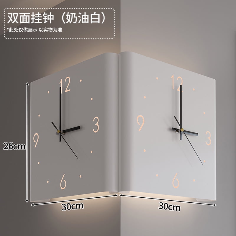New Simple Fashion Stickers Wall Clocks Creative Positive Corner Clock ...
