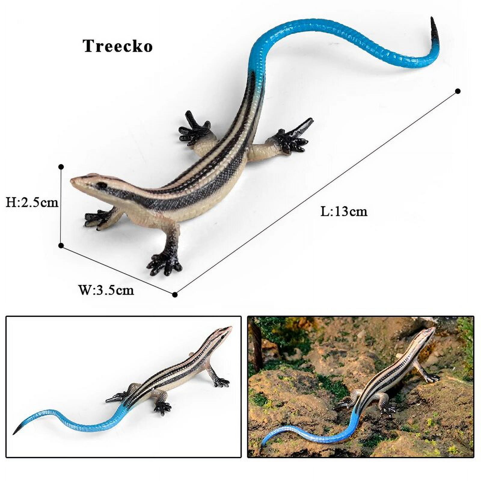 New Simulation Wild Reptile Animals Action Figures Lizard Model Figurines Kids Education ...