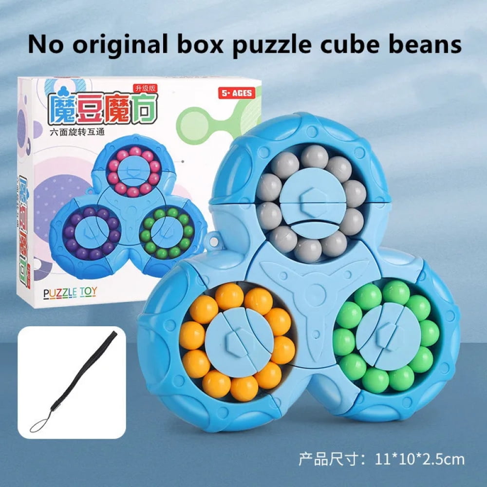 New Six-sided Rotation Finger Bean Intelligence Gyro Antistress ...