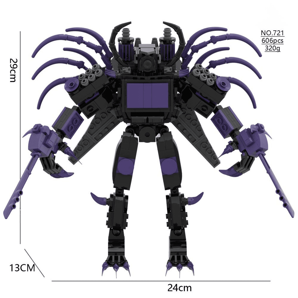 New Skibidi Toilet Tv Man Drill Man Drillman Clock Man Building Blocks ...