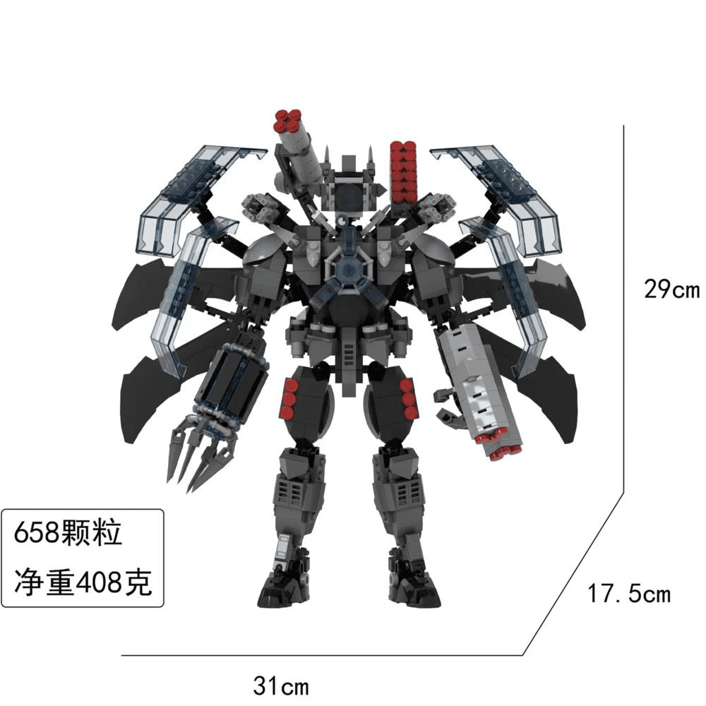 New Skibidi Toilet Tv Man Drill Man Drillman Clock Man Building Blocks ...