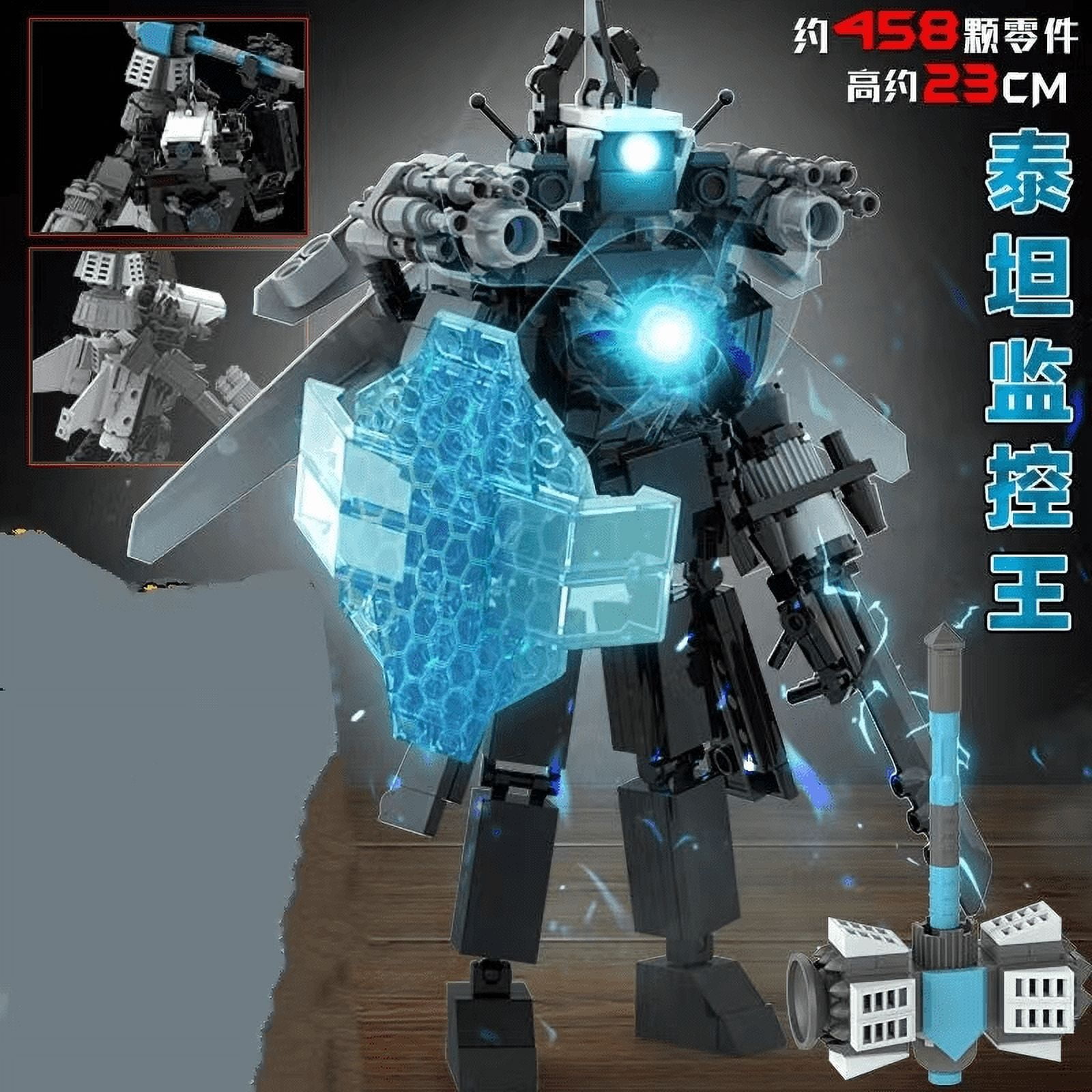 New Skibidi Toilet Tv Man Drill Man Drillman Clock Man Building Blocks ...