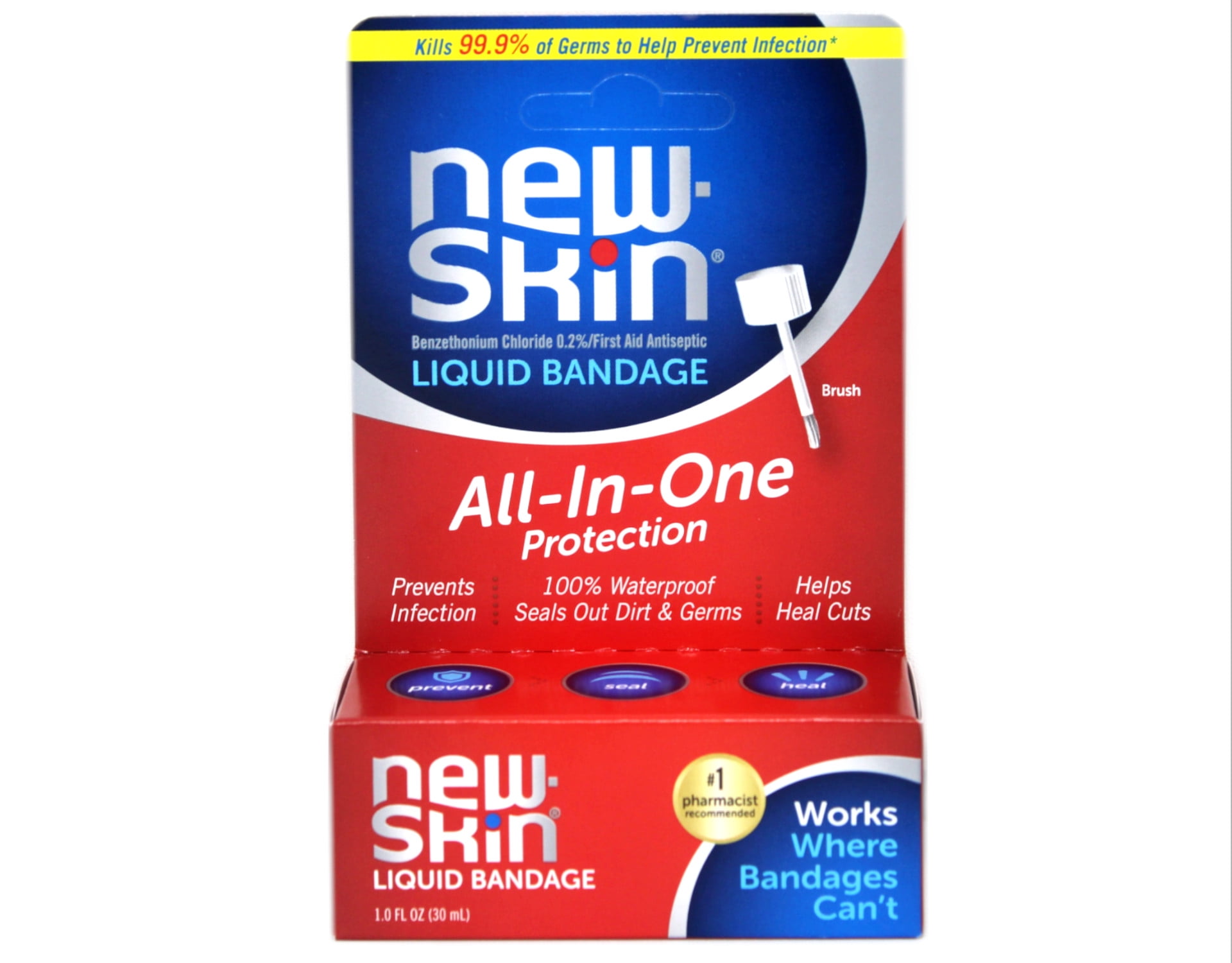 New Skin Liquid Bandage for Small Cuts and Wounds, 1oz Each Pack of 1 ...